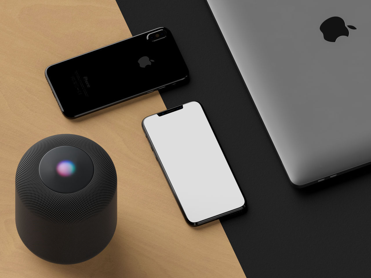 Modern iPhone X mockup | MockupsJar